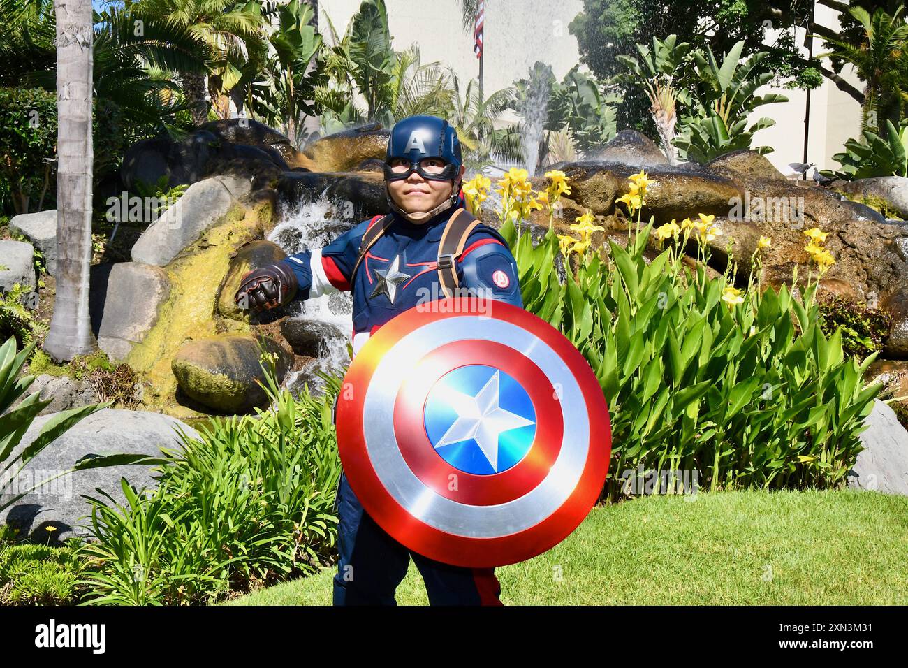 Cosplayer poses on Day 2 of San Diego Comic Con International held on ...