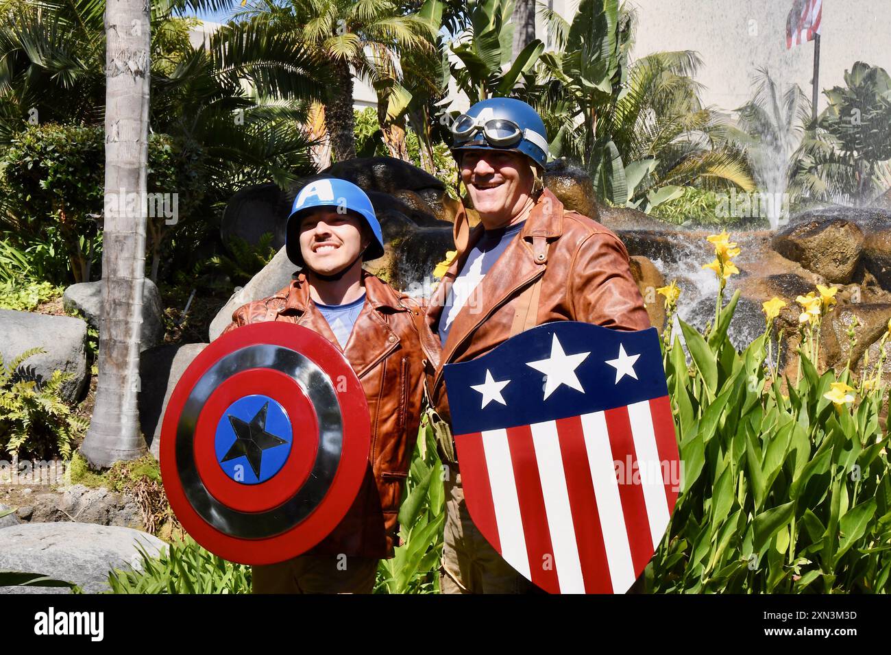 Cosplayers pose on Day 2 of San Diego Comic Con International held on ...