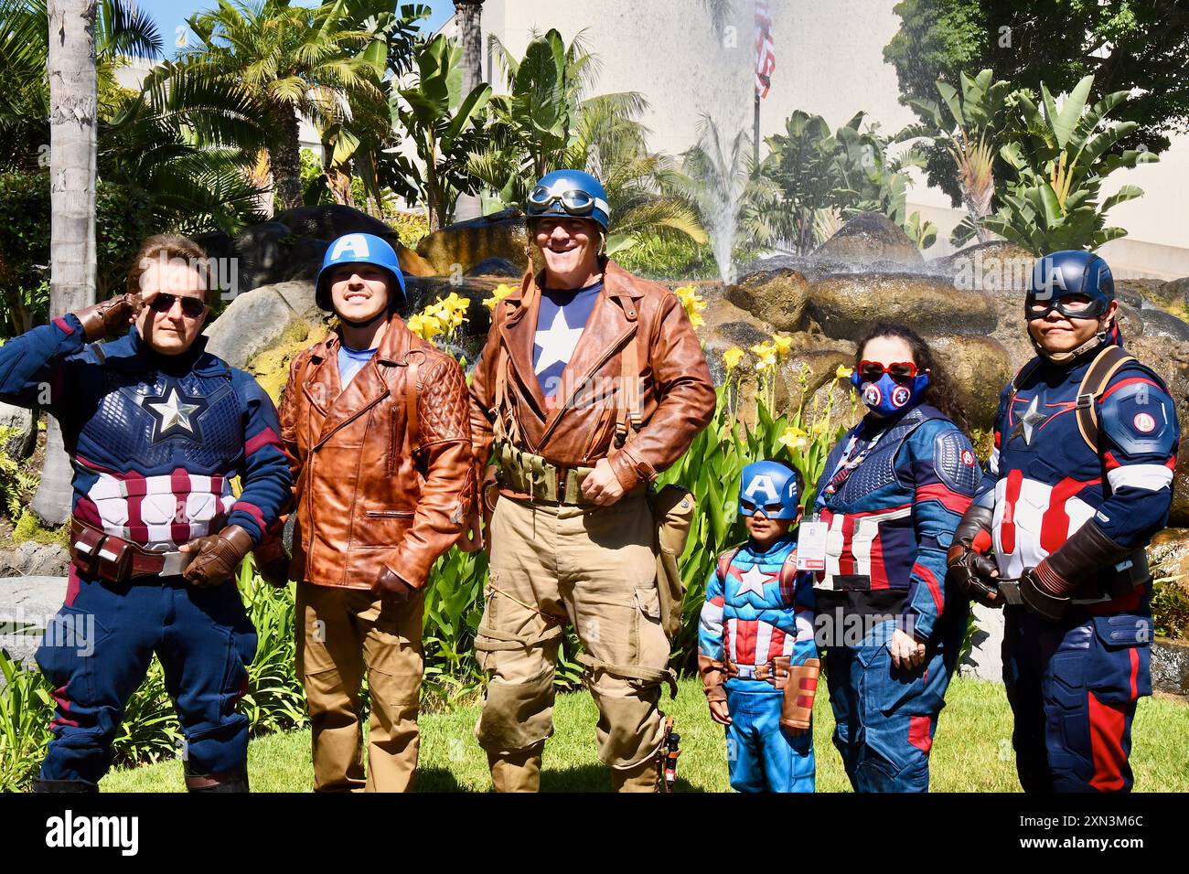 Cosplayers pose on Day 2 of San Diego Comic Con International held on ...