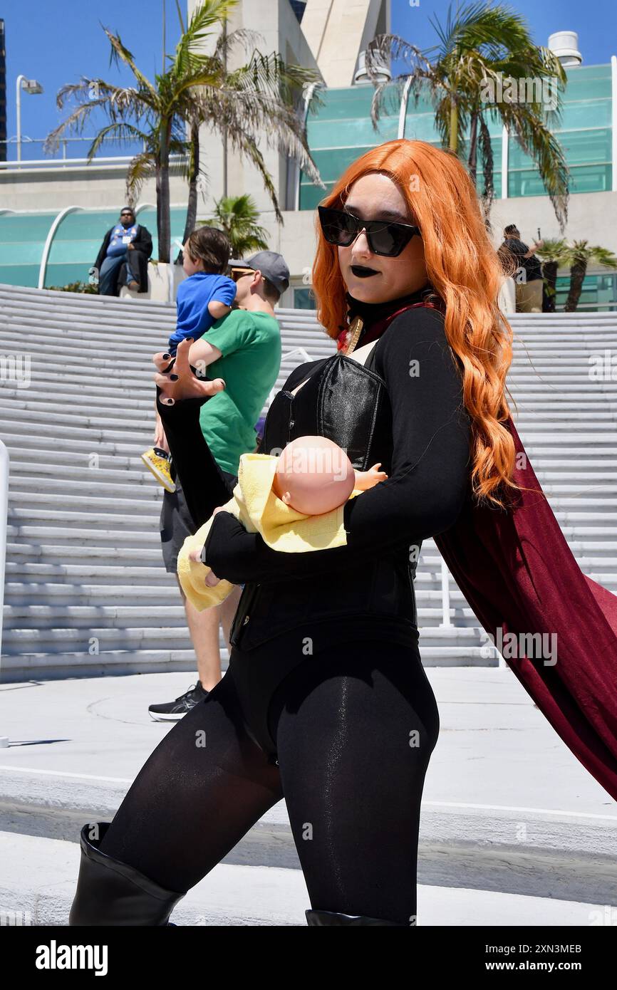 Cosplayer poses on Day 4 of San Diego Comic Con International held on ...