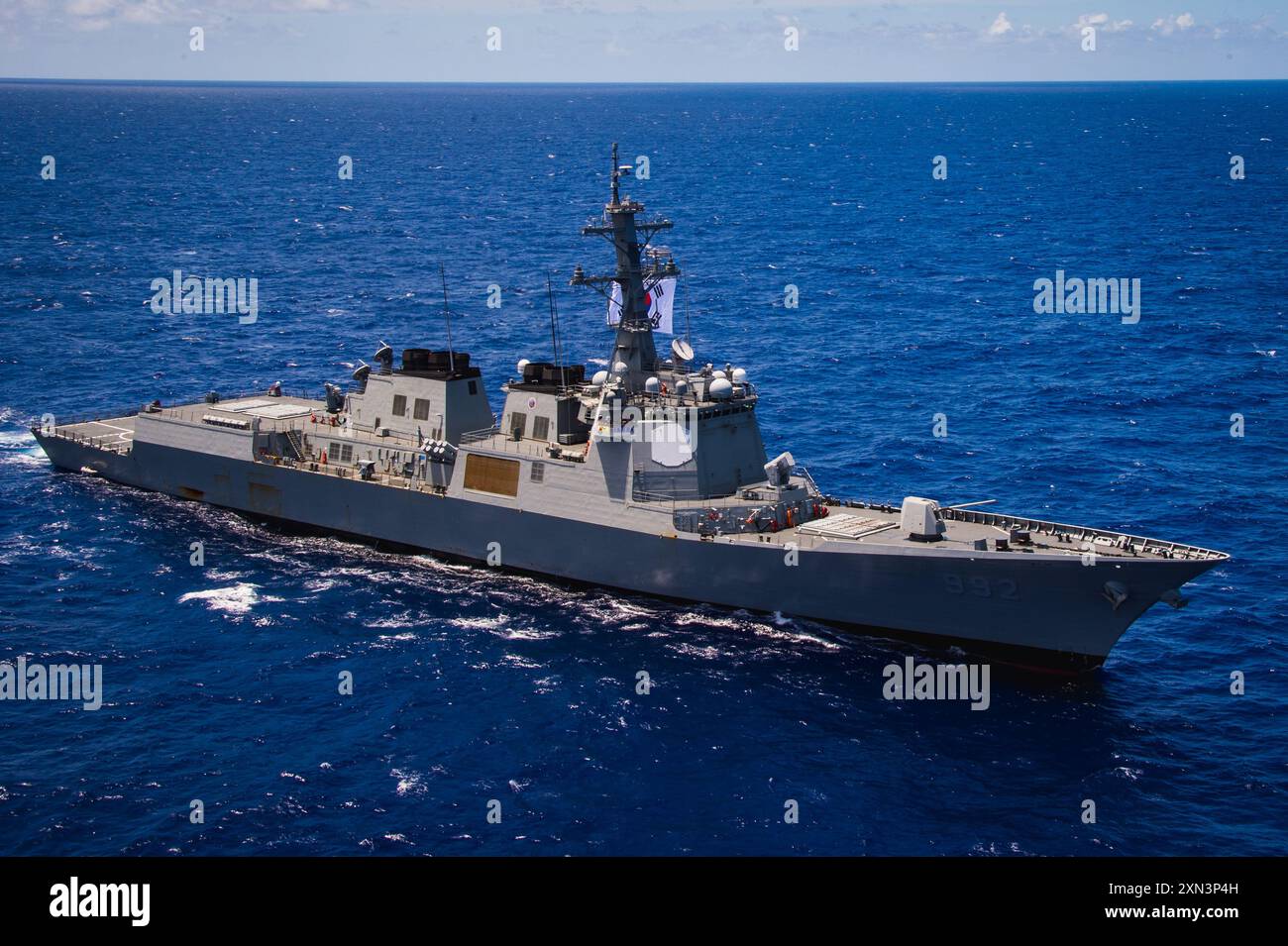 Republic of Korea navy Sejong the Great-class guided missile destroyer ...