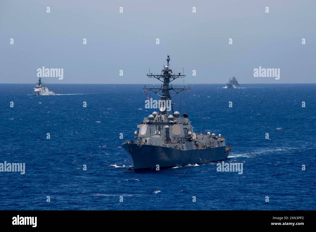 Arleigh Burke-class guided-missile destroyer USS Sterett (DDG 104 ...