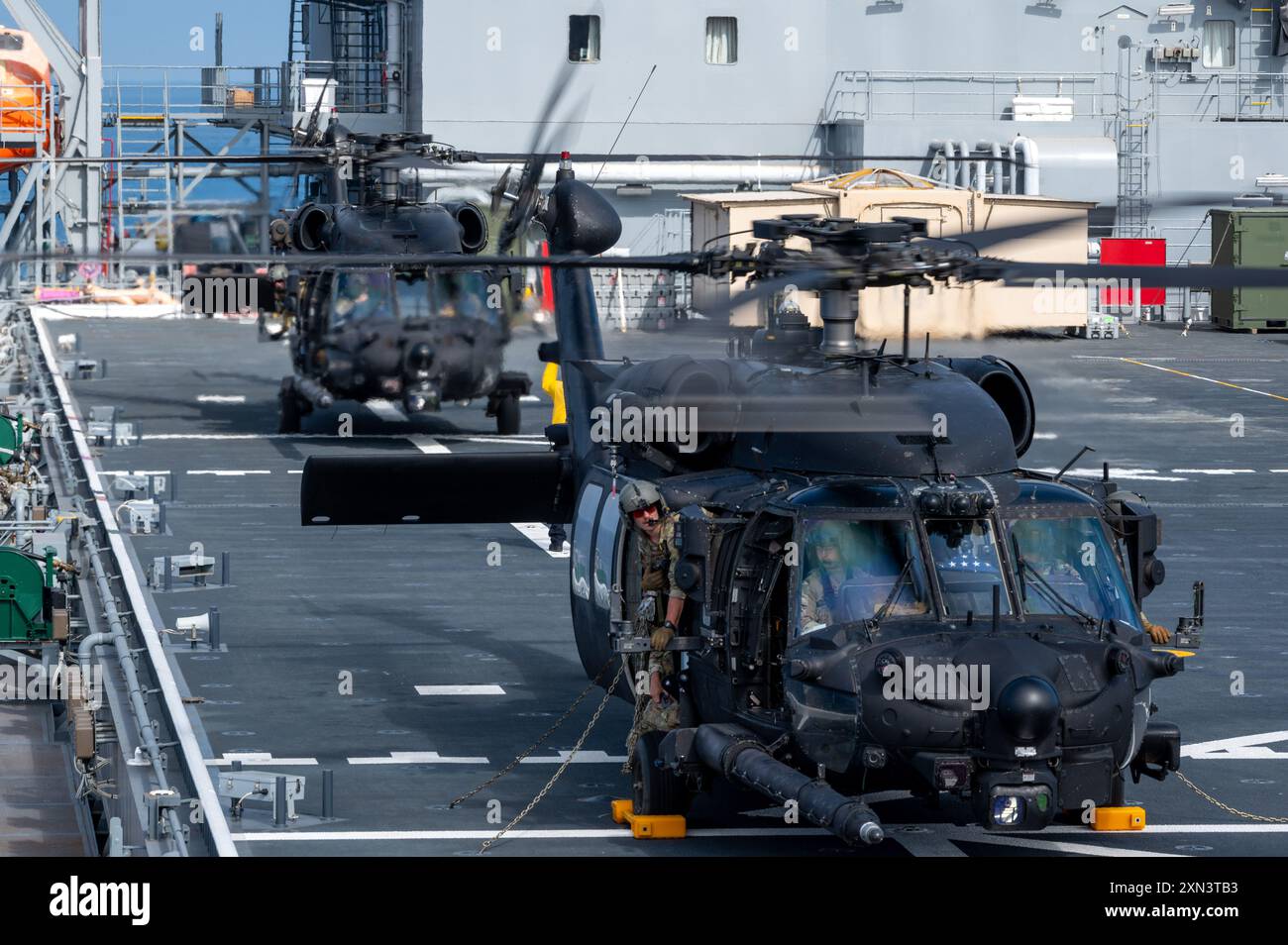 As part of Operation Polar Dagger, U.S. Army MH-60M helicopters ...