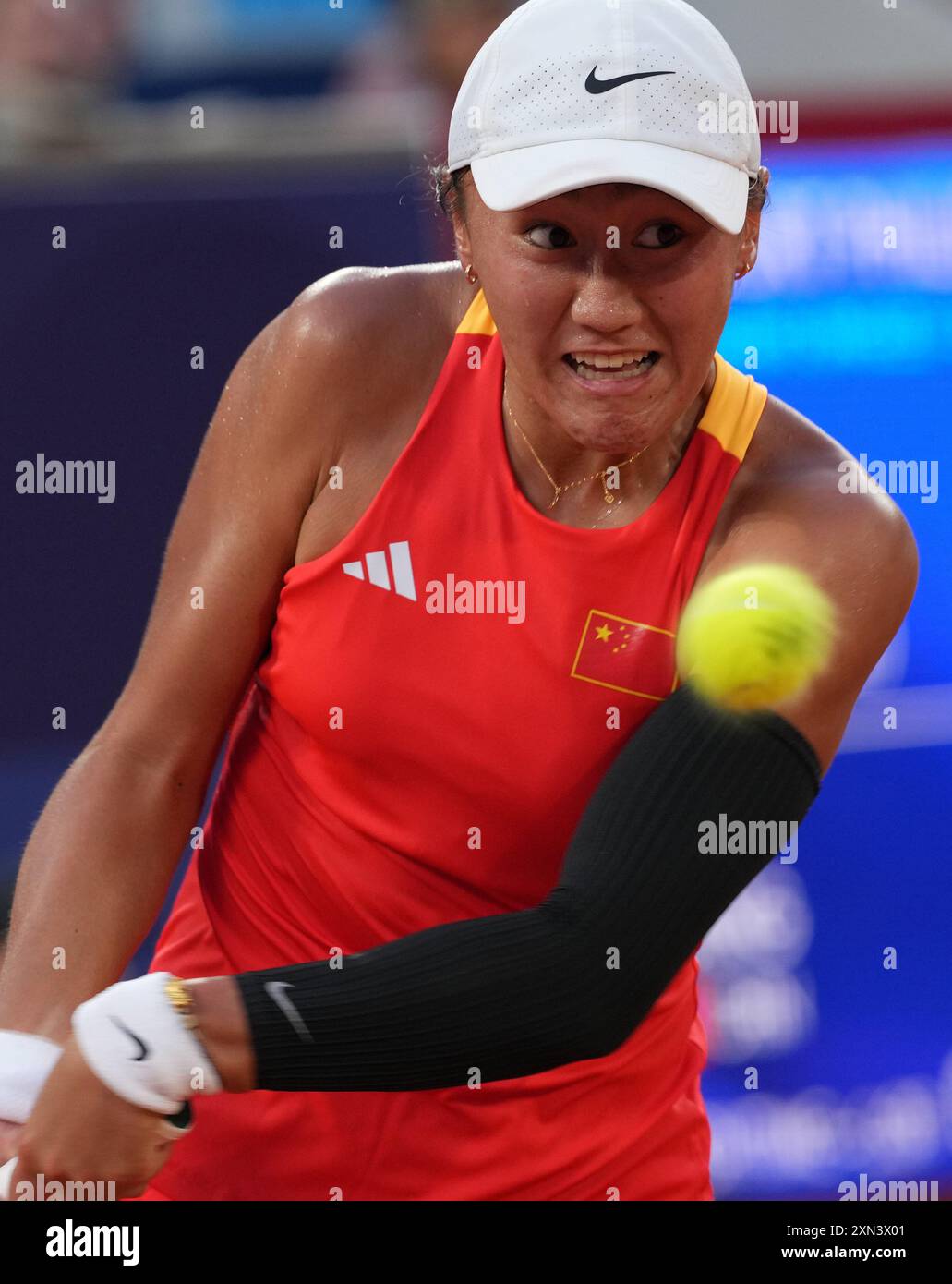 Paris, France. 30th July, 2024. Wang Xiyu of China competes during the ...