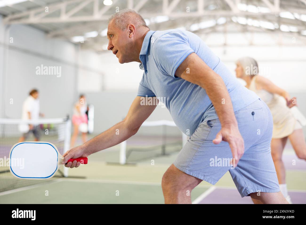 Pickleball indoors hi-res stock photography and images - Alamy