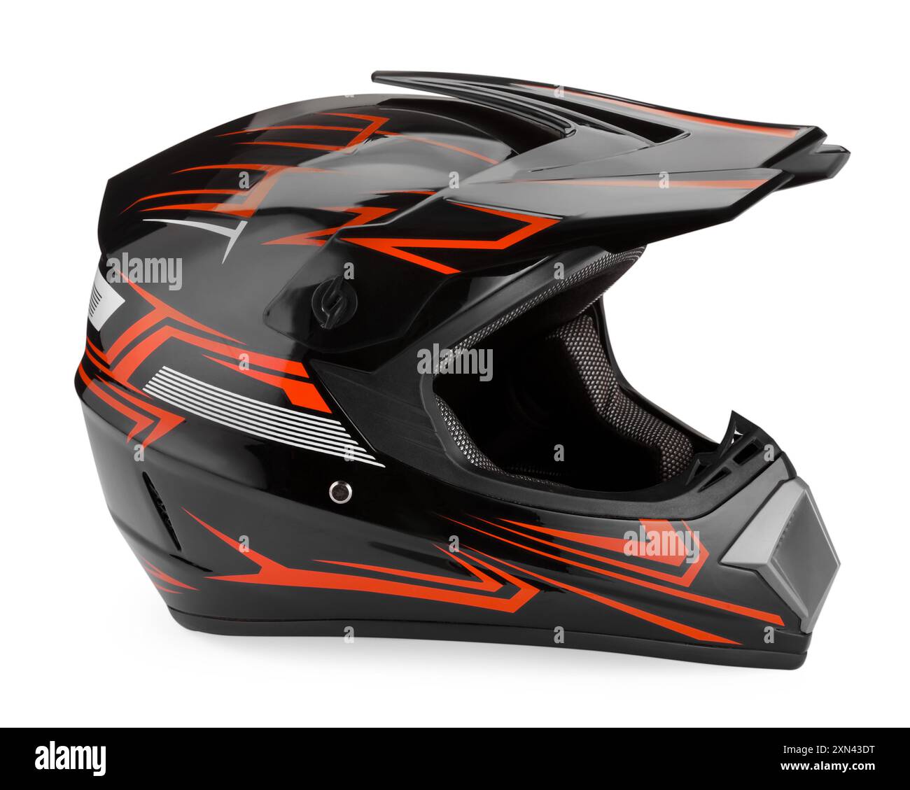 New modern motorcycle helmet isolated on white Stock Photo - Alamy