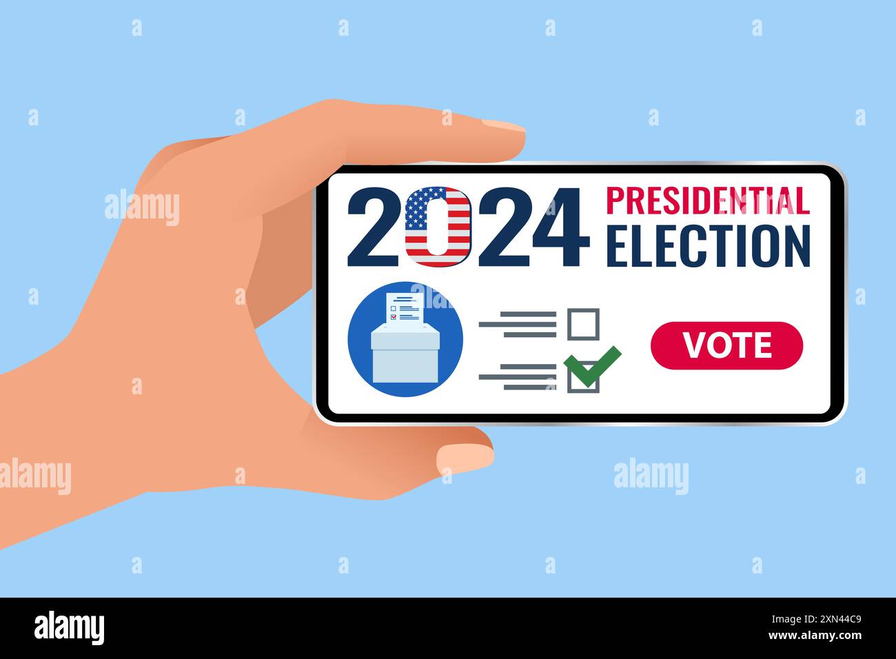Online 2024 United States of America Presidential Election banner. 2024 ...