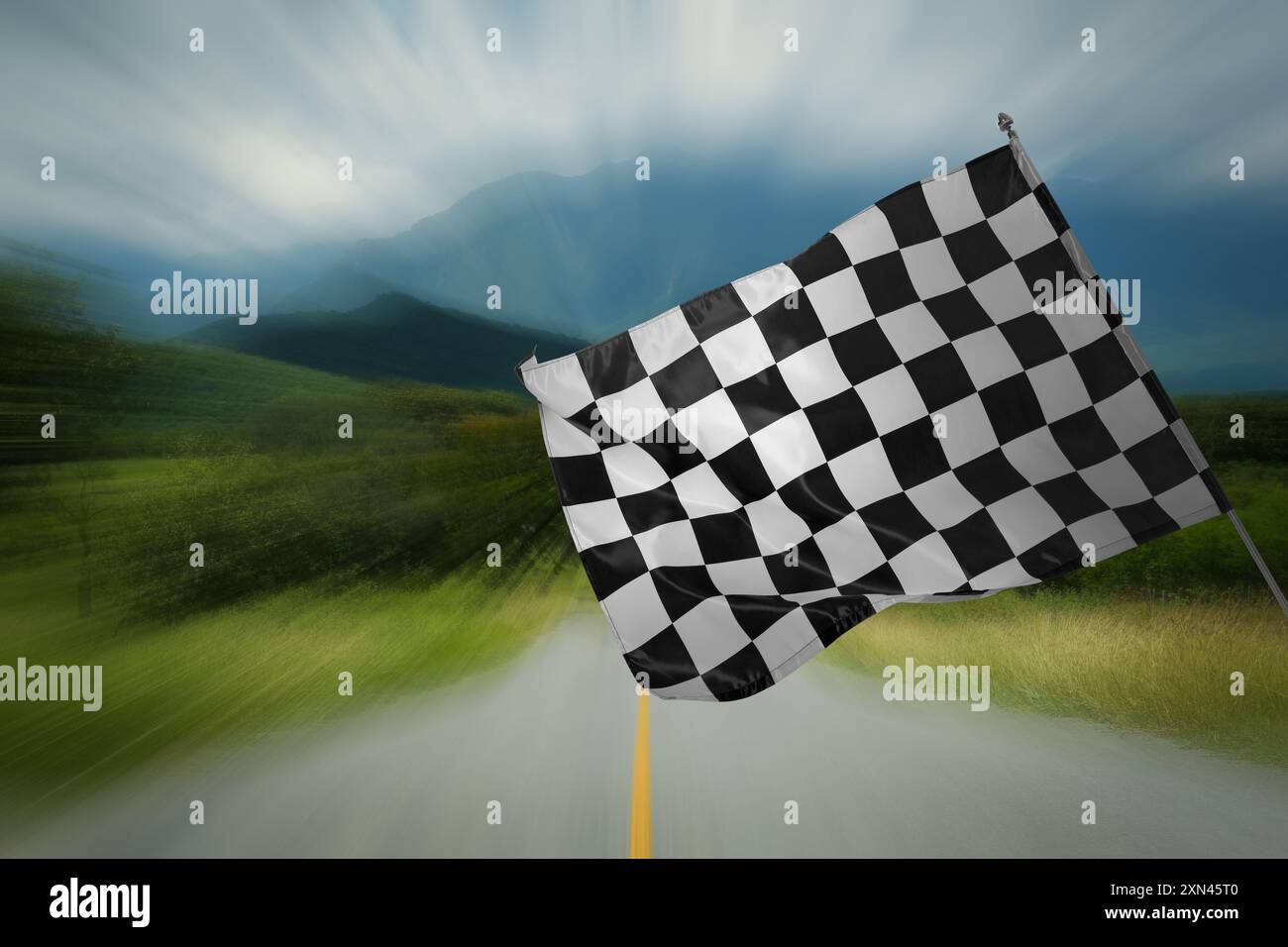 Racing yellow start flag hi-res stock photography and images - Alamy