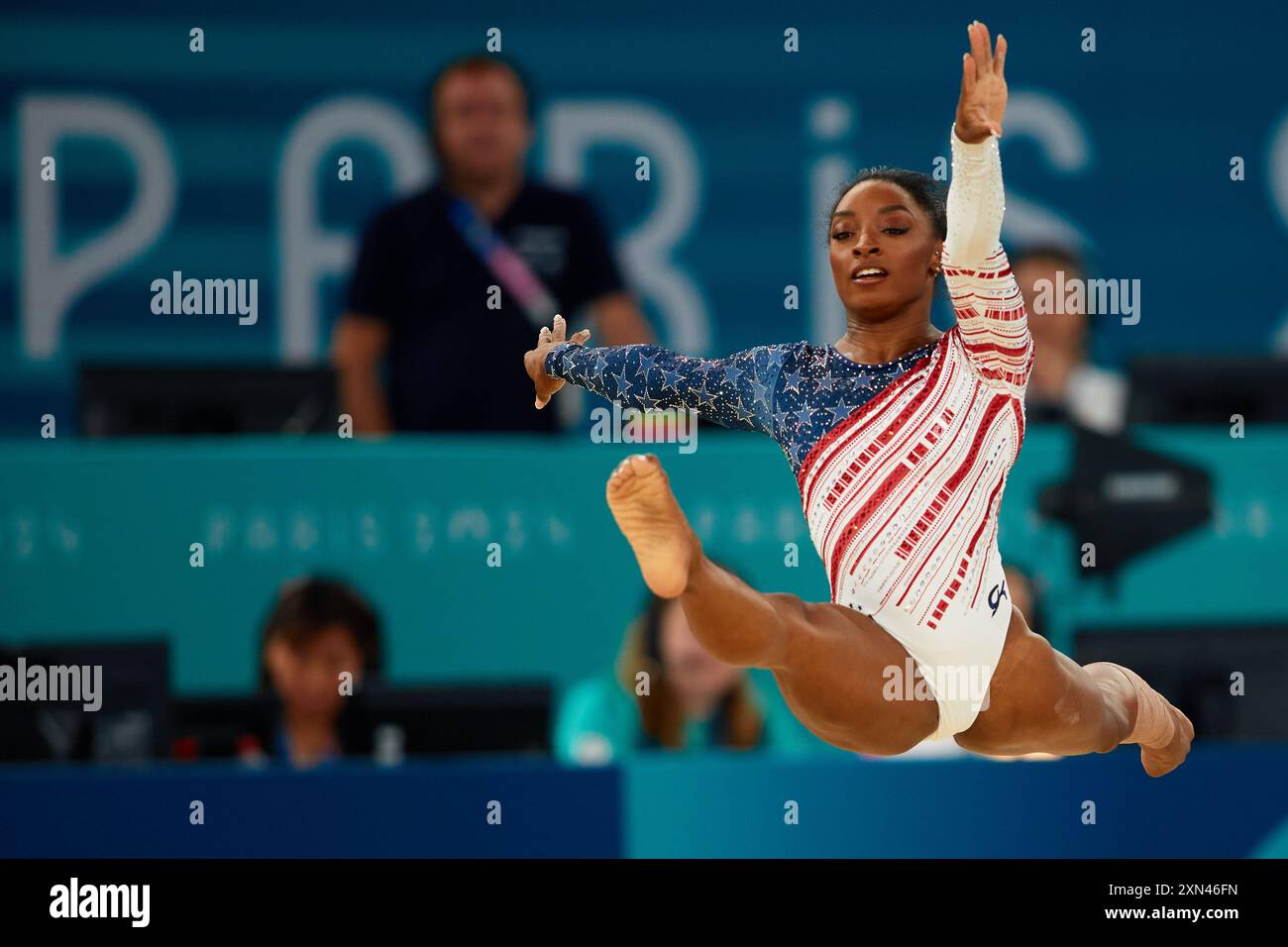 Simone Biles of Team United States competes on the Floor during the ...