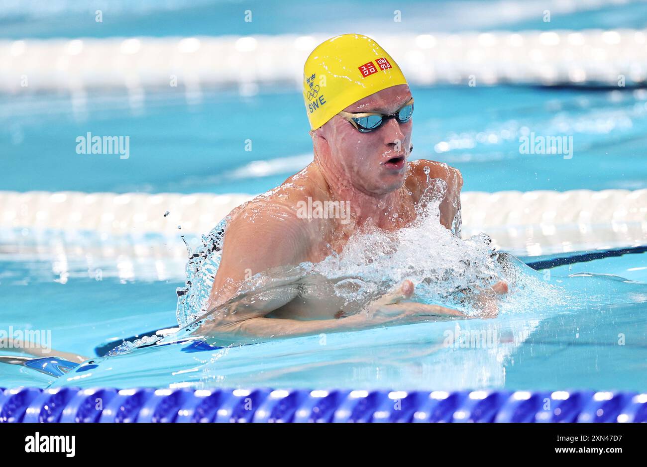 (240730) -- PARIS, July 30, 2024 (Xinhua) -- Erik Persson of Sweden ...