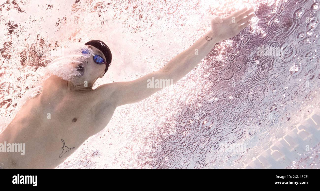 Paris, France. 30th July, 2024. Carson Foster of team USA competes ...