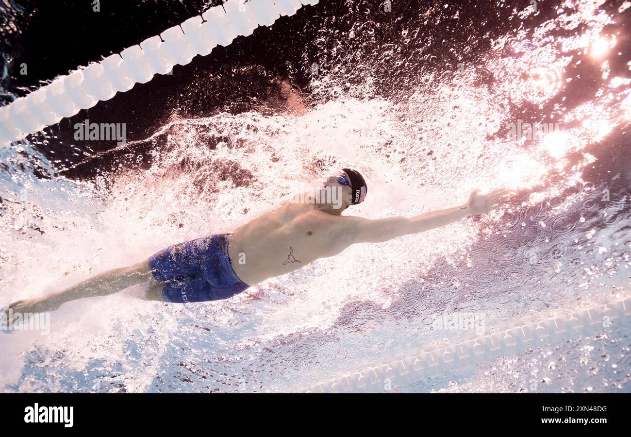 Paris, France. 30th July, 2024. Carson Foster of team USA competes ...