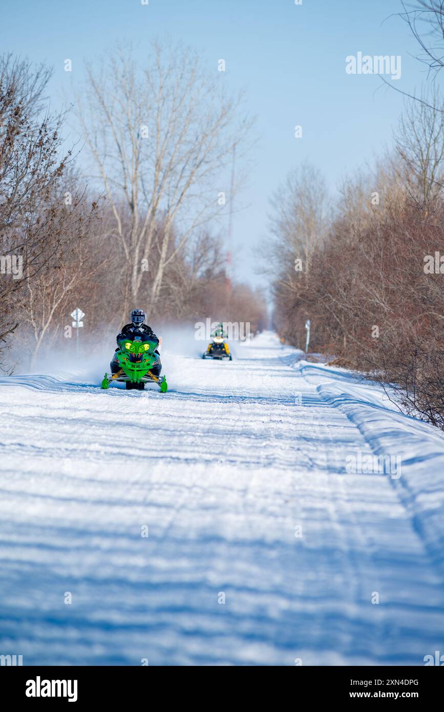 Snowmobilers sports hi-res stock photography and images - Alamy