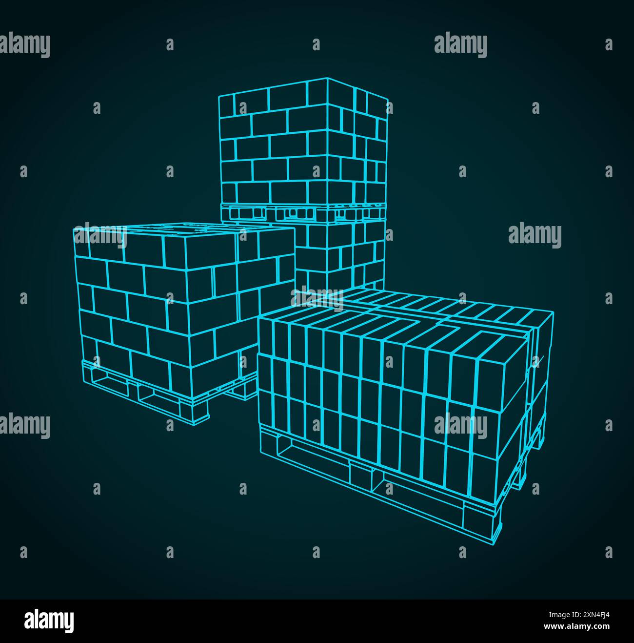 Pallets brick Stock Vector Images - Alamy