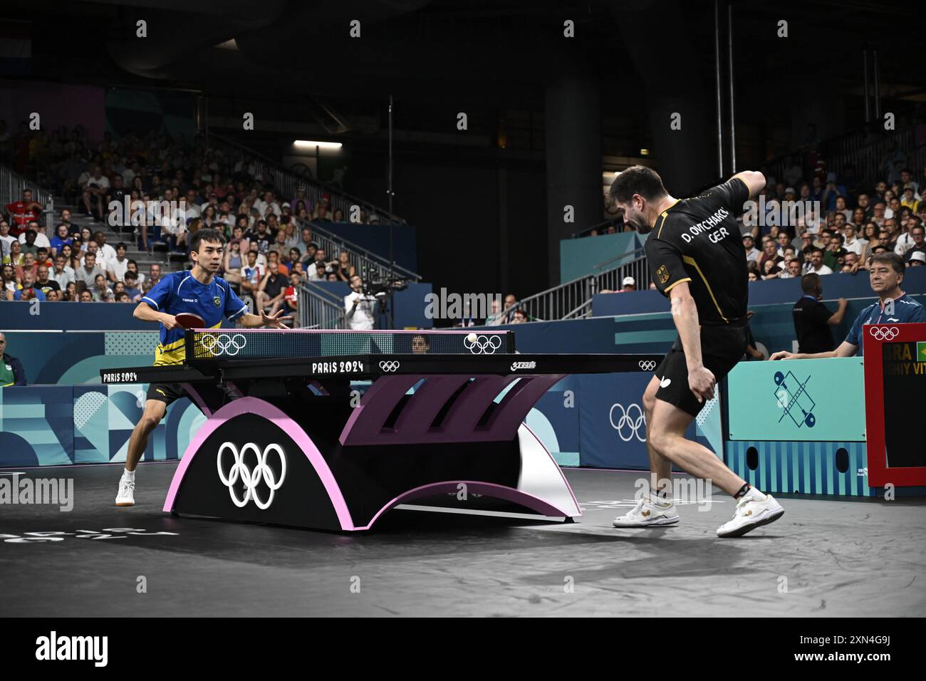 PARIS - FRANCE, July 30, 2024 - OLYMPICS 2024 Brazilian table tennis ...