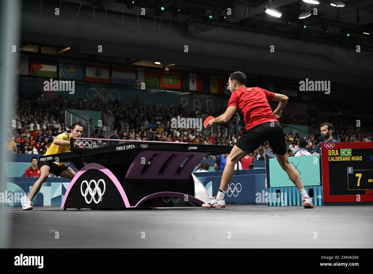 PARIS - FRANCE, July 30, 2024 - OLYMPICS 2024 Brazilian table tennis ...