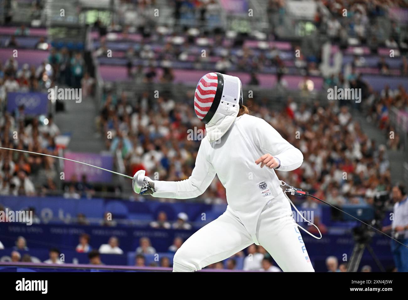 PARIS - FRANCE, July 30, 2024 - OLYMPICS 2024 Olympic sport Fencing ...