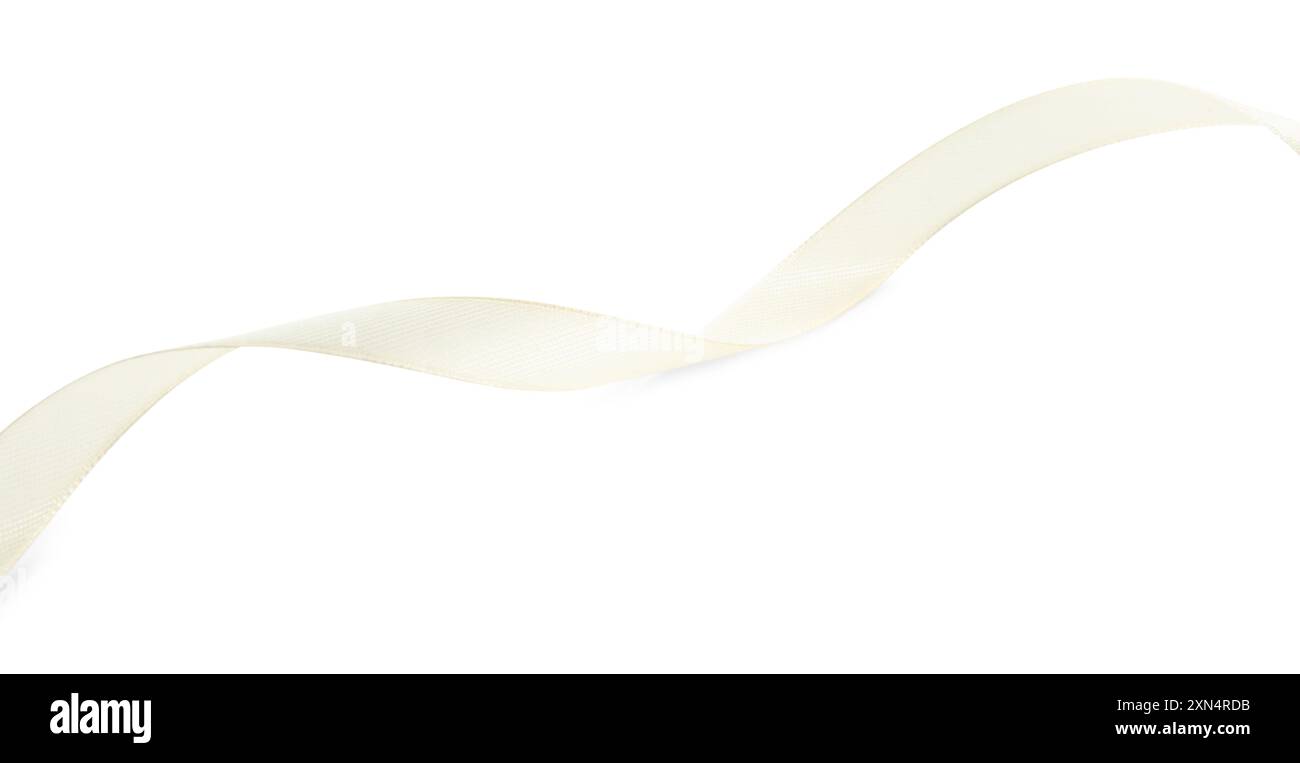 Beige silk ribbon fabric Cut Out Stock Images & Pictures - Alamy