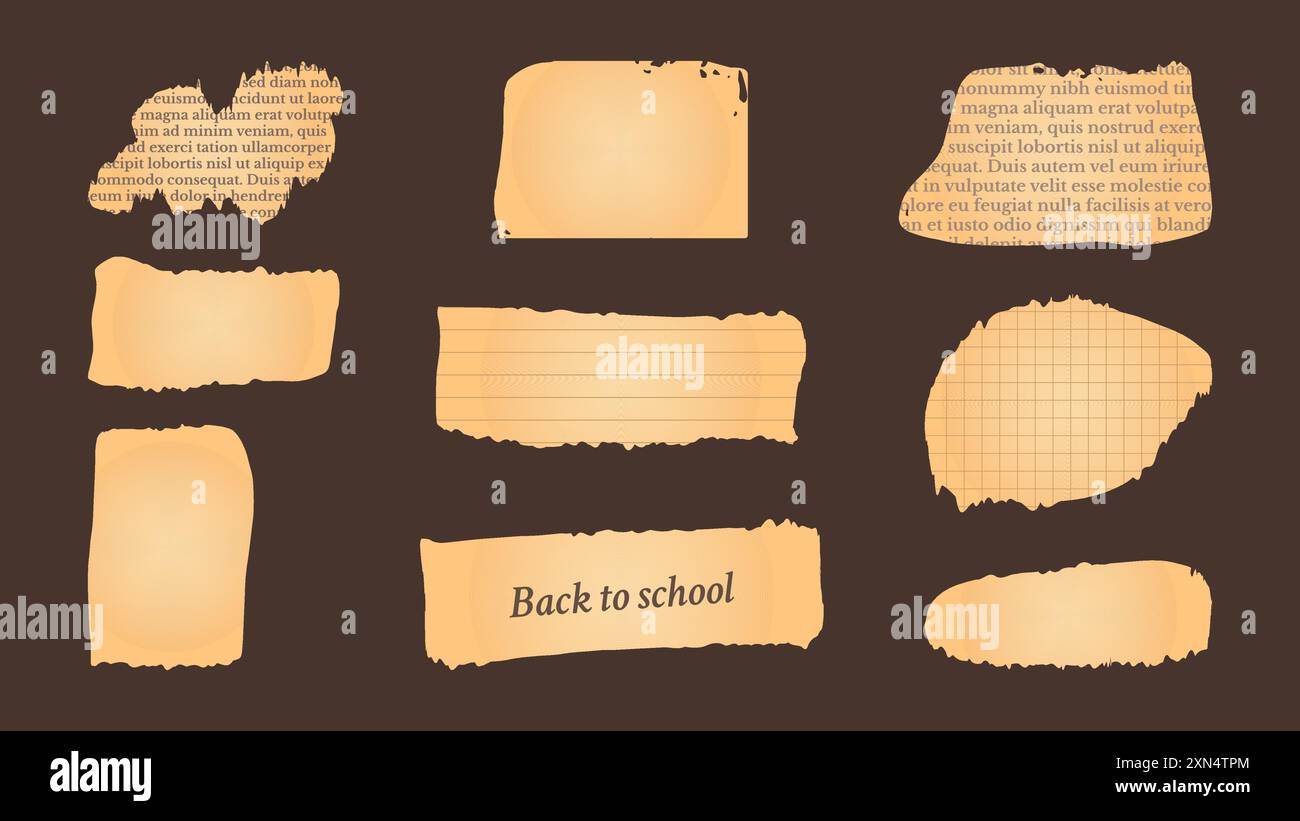 Old newspaper clipping Stock Vector Images - Alamy