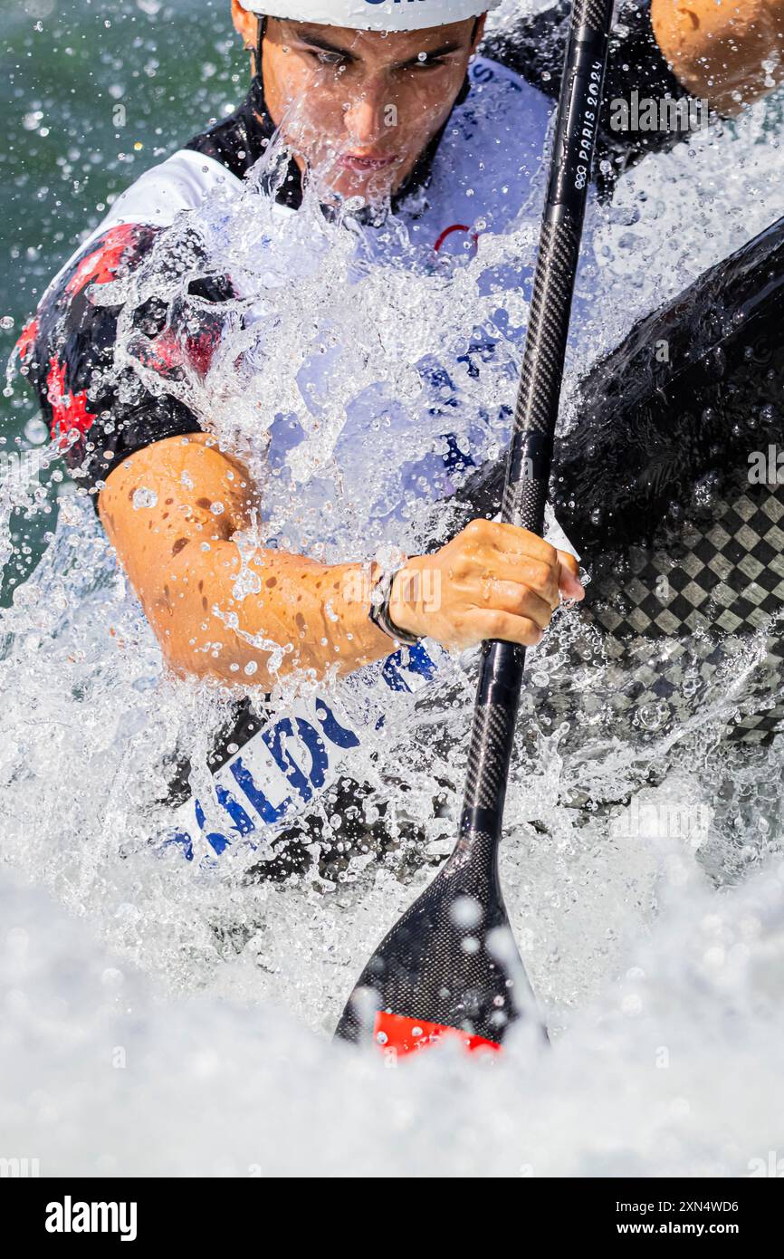 Paris, France. 30th July 2024. Olympic Games, first class C1 and K1 ...