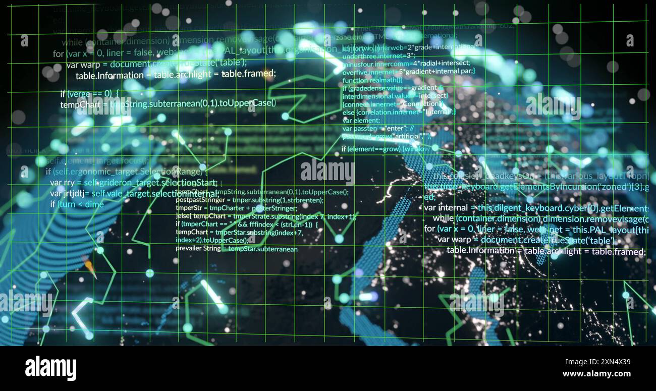 Digital globe interconnected data hi-res stock photography and images ...
