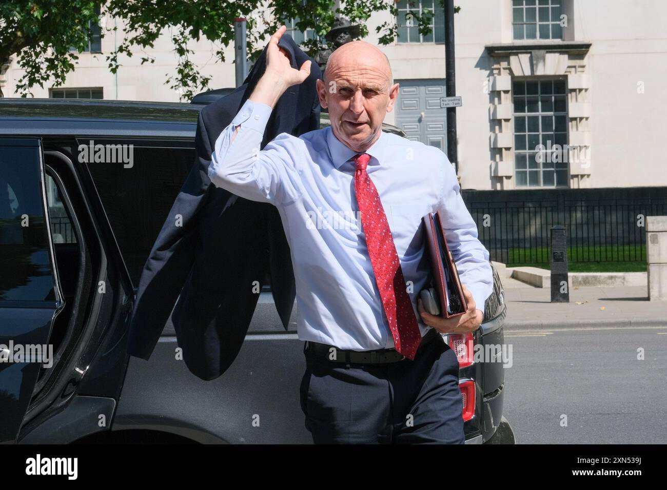 John Healey MP, Secretary of State for Defence arrives in Whitehall for ...