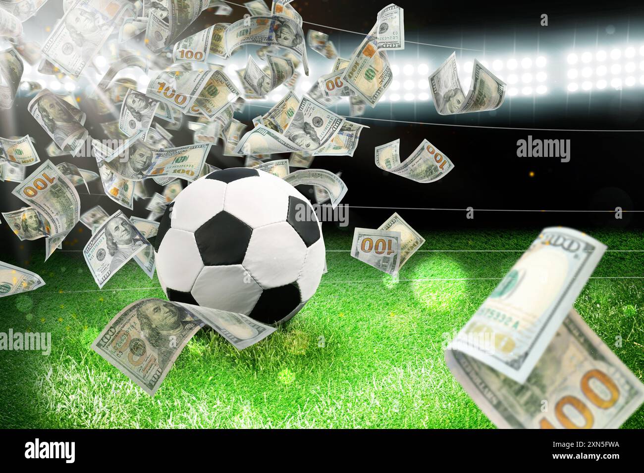 Flying high football soccer hi-res stock photography and images - Alamy