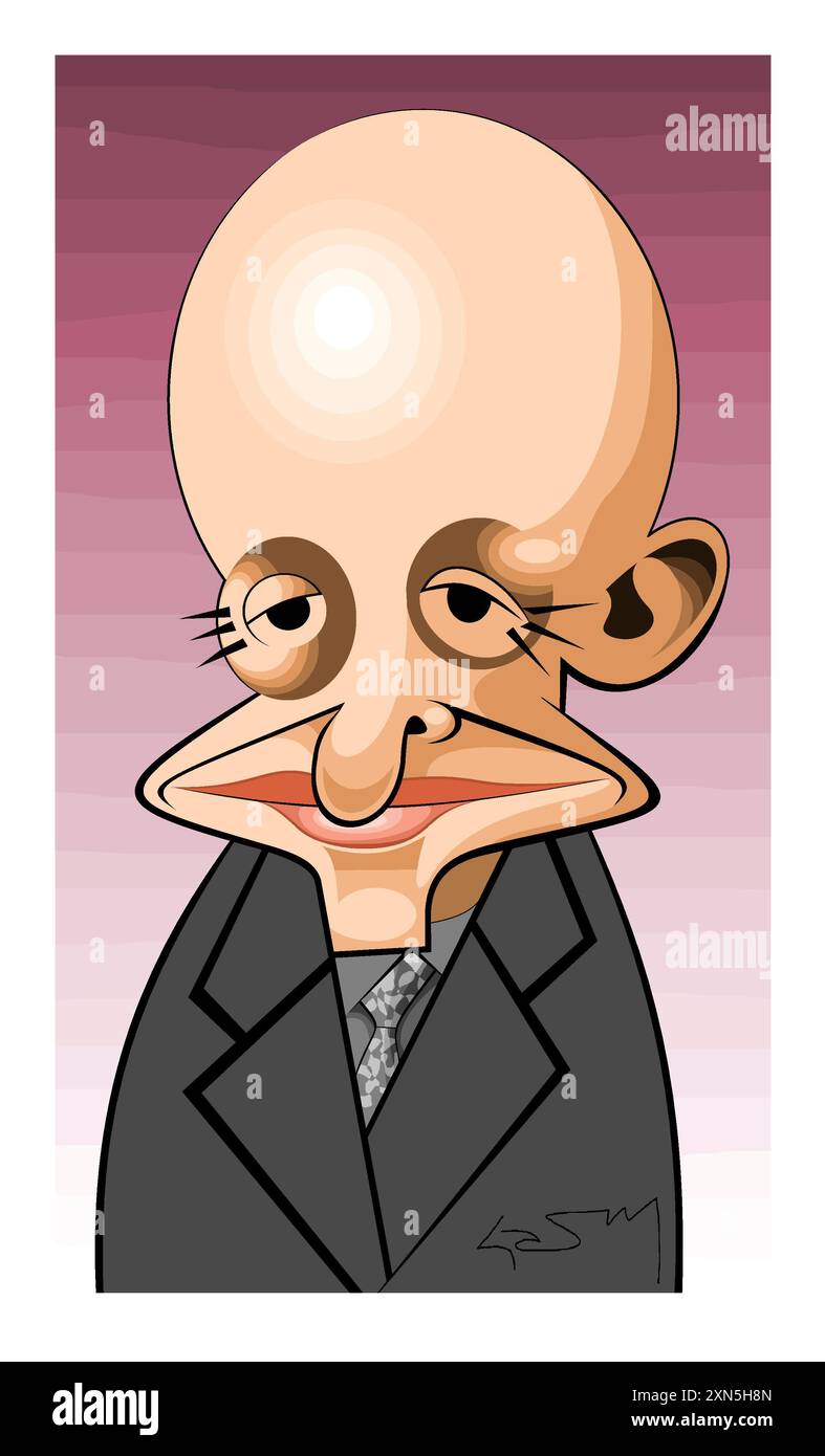 Illustration of the US physicist Hugh David Politzer (born 1949 ...