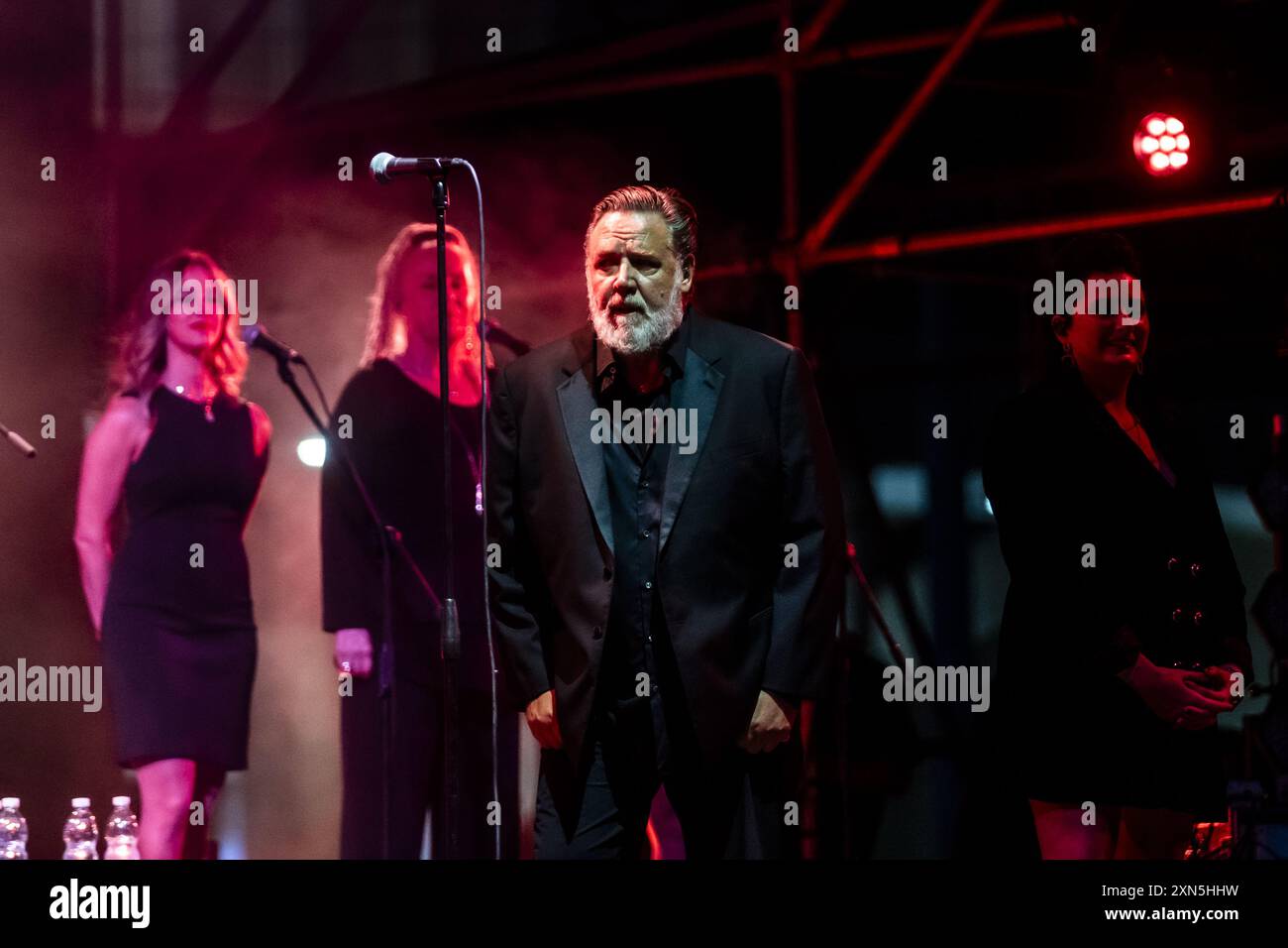 Liguria, Italy. 30/07/2024, Russell Crowe, the actor and singer arrives ...