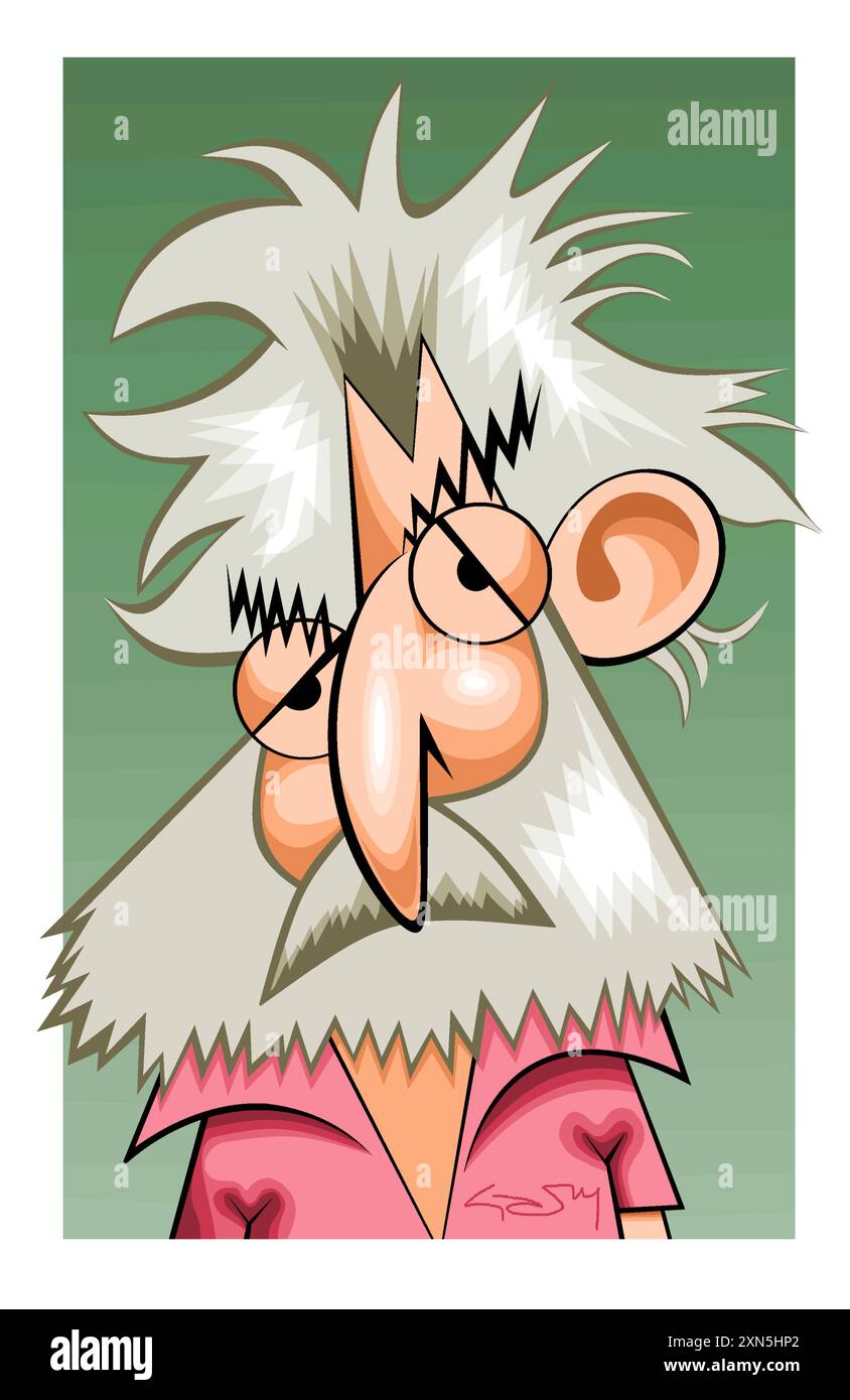 Illustration of the British biologist John Sulston (1942-2018). Sulston ...