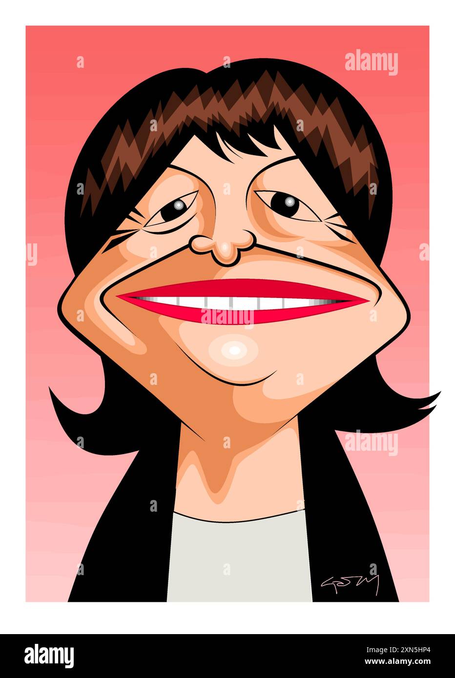 Illustration of the US biologist Linda Buck (born 1947), who is best ...