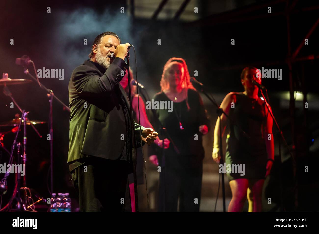 Liguria, Italy. 30/07/2024, Russell Crowe, the actor and singer arrives ...