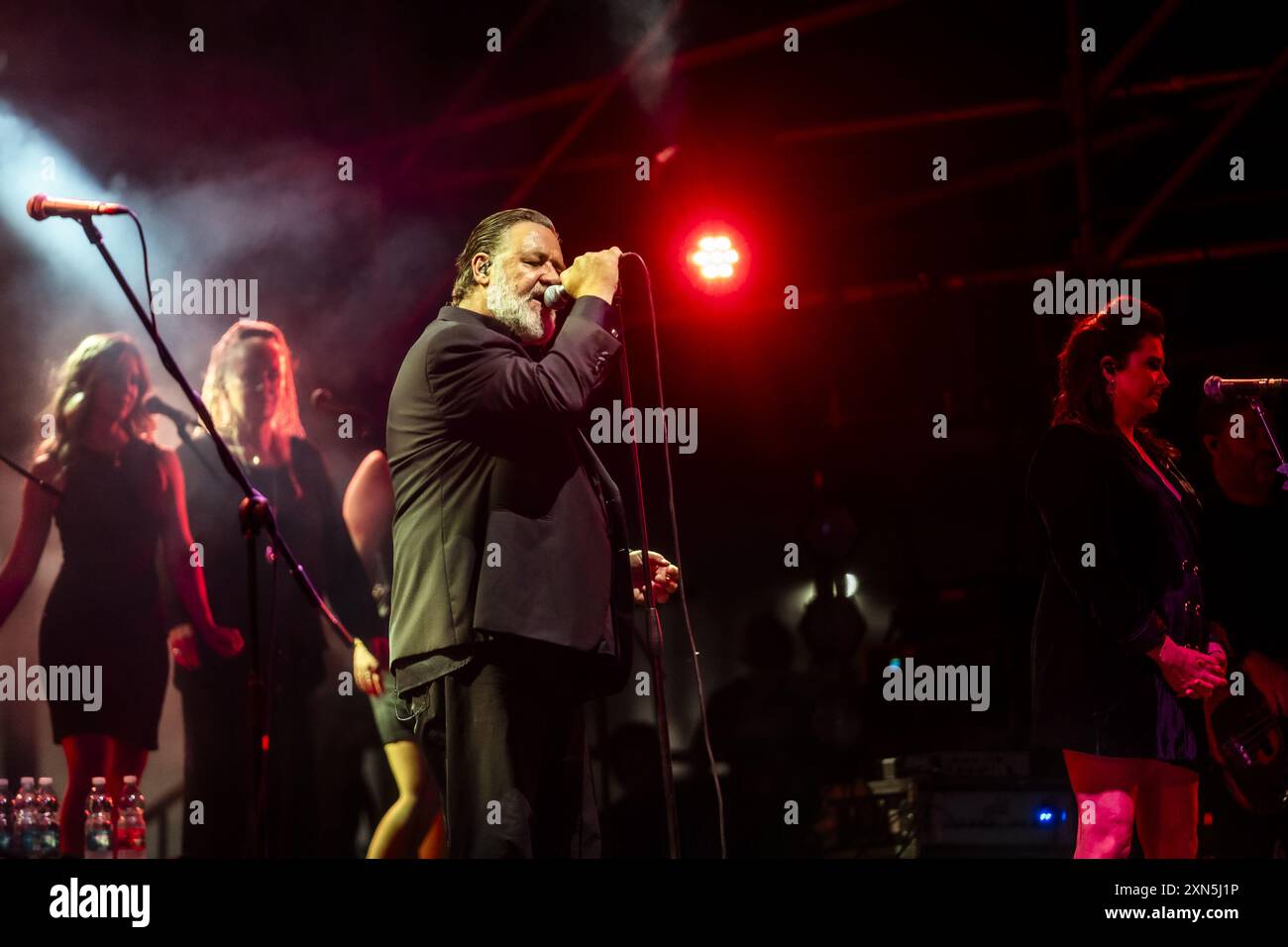 Liguria, Italy. 30/07/2024, Russell Crowe, the actor and singer arrives ...