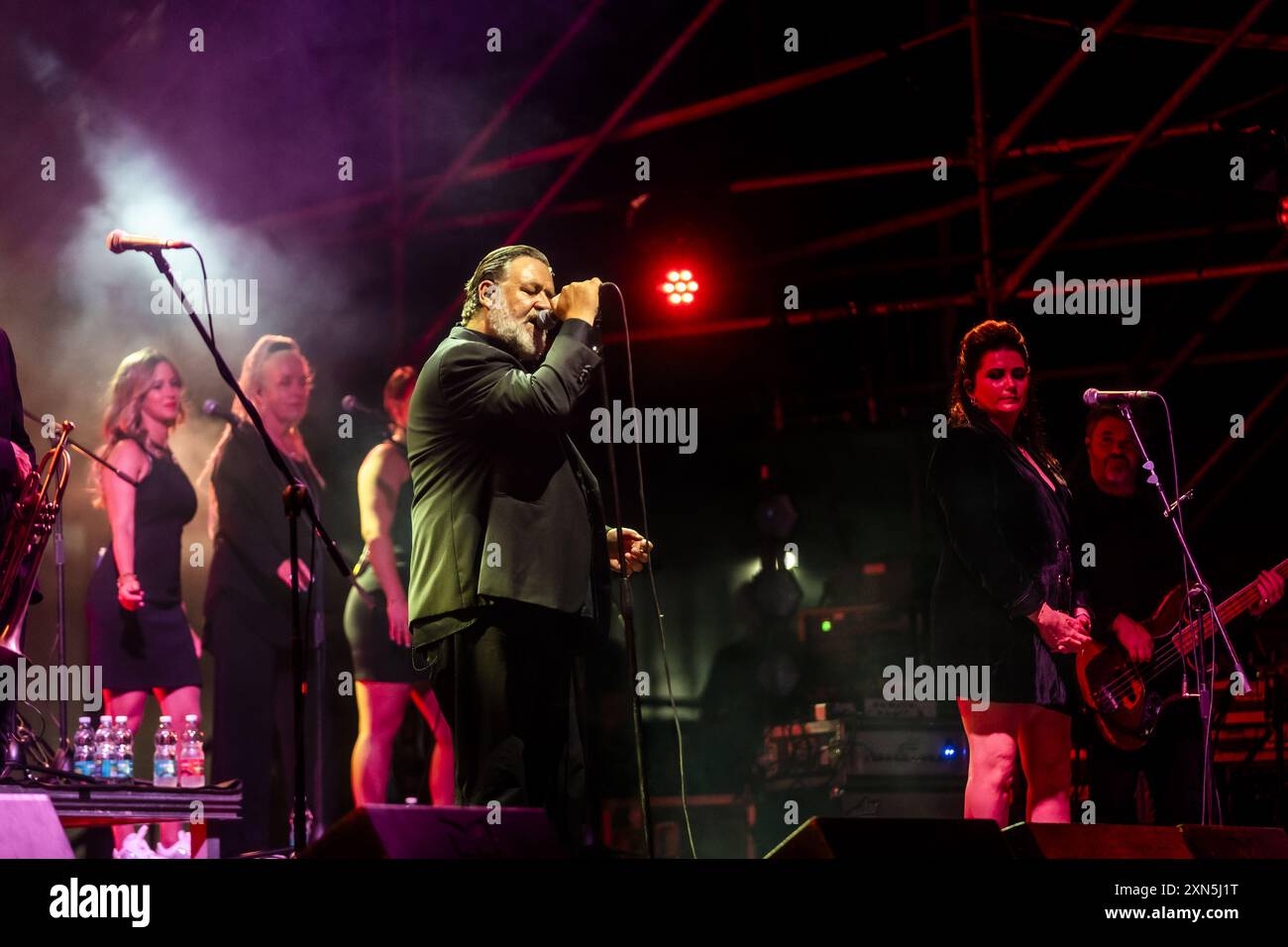 Liguria, Italy. 30/07/2024, Russell Crowe, the actor and singer arrives ...