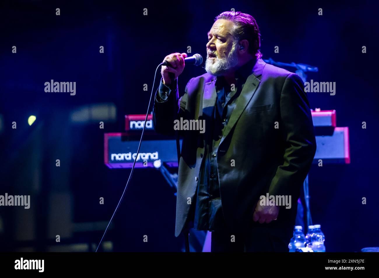 Liguria, Italy. 30/07/2024, Russell Crowe, the actor and singer arrives ...