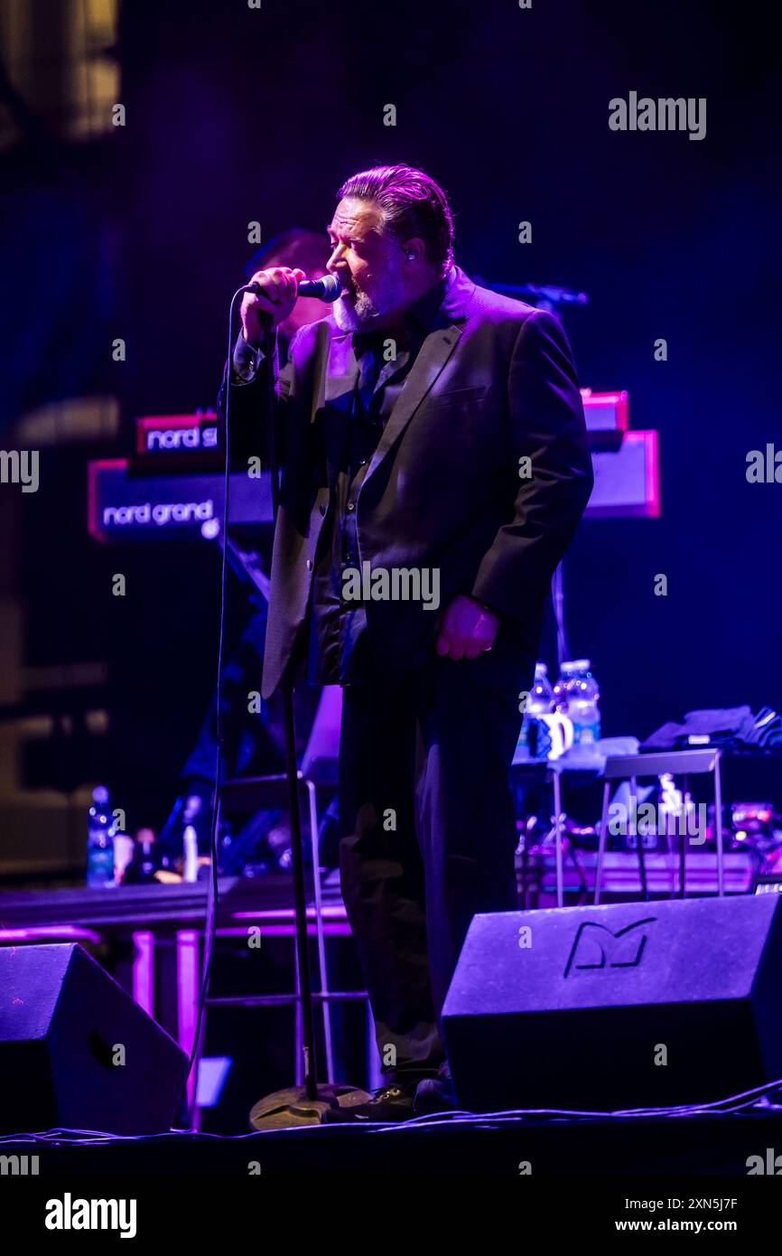 Liguria, Italy. 30/07/2024, Russell Crowe, the actor and singer arrives ...