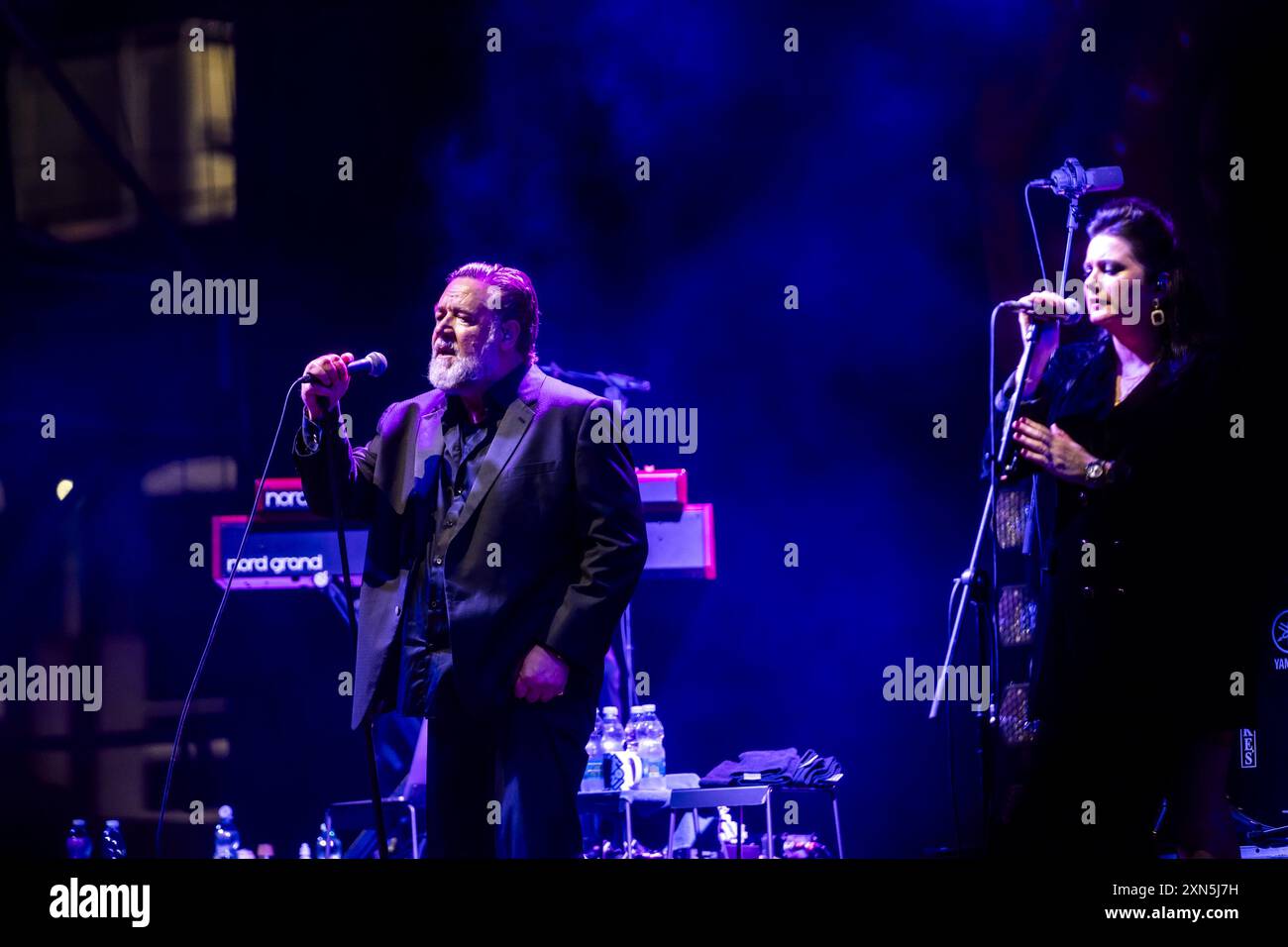 Liguria, Italy. 30/07/2024, Russell Crowe, the actor and singer arrives ...