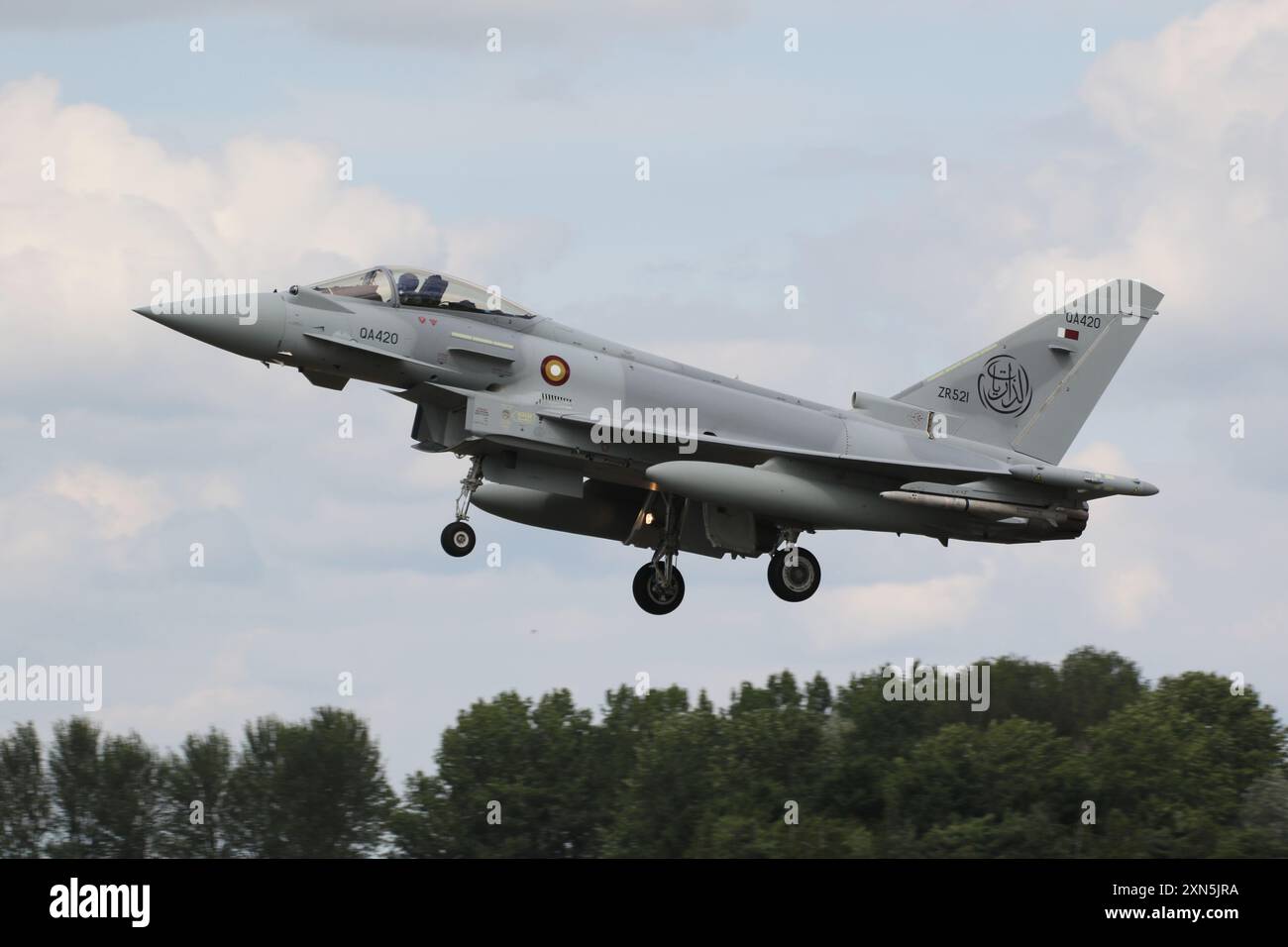 QA420, a Eurofighter EF2000 Typhoon in the colours of the Qatar Emiri ...
