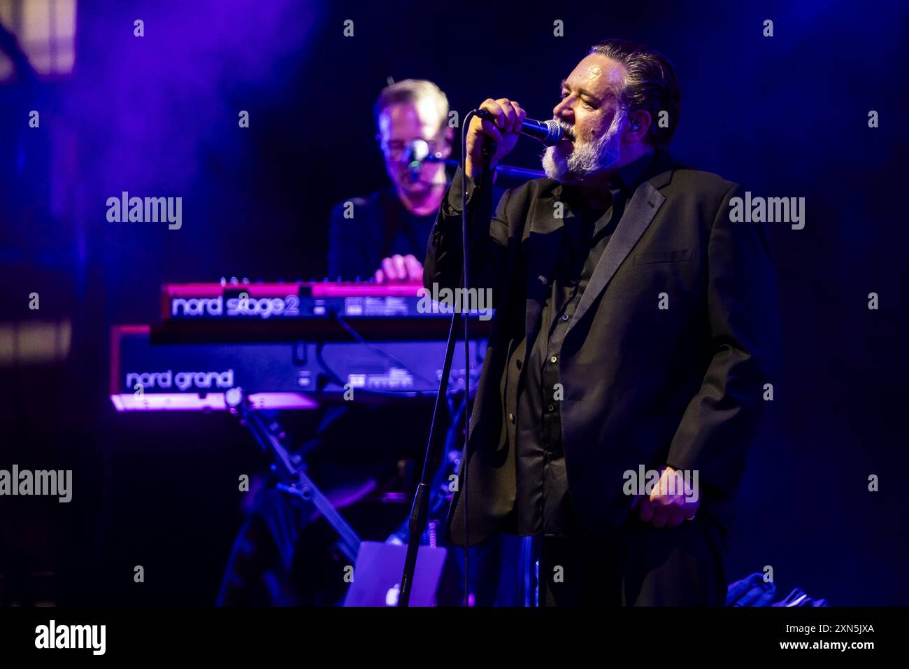 Liguria, Italy. 30/07/2024, Russell Crowe, the actor and singer arrives ...