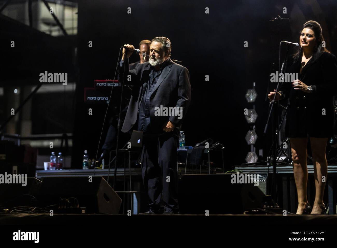 Liguria, Italy. 30/07/2024, Russell Crowe, the actor and singer arrives ...