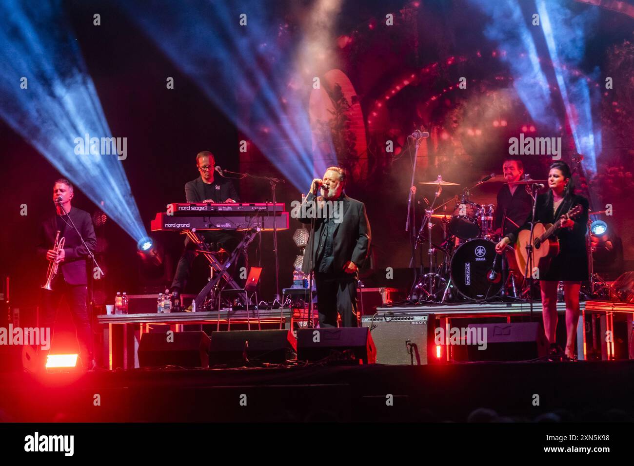 Liguria, Italy. 30/07/2024, Russell Crowe, the actor and singer arrives ...