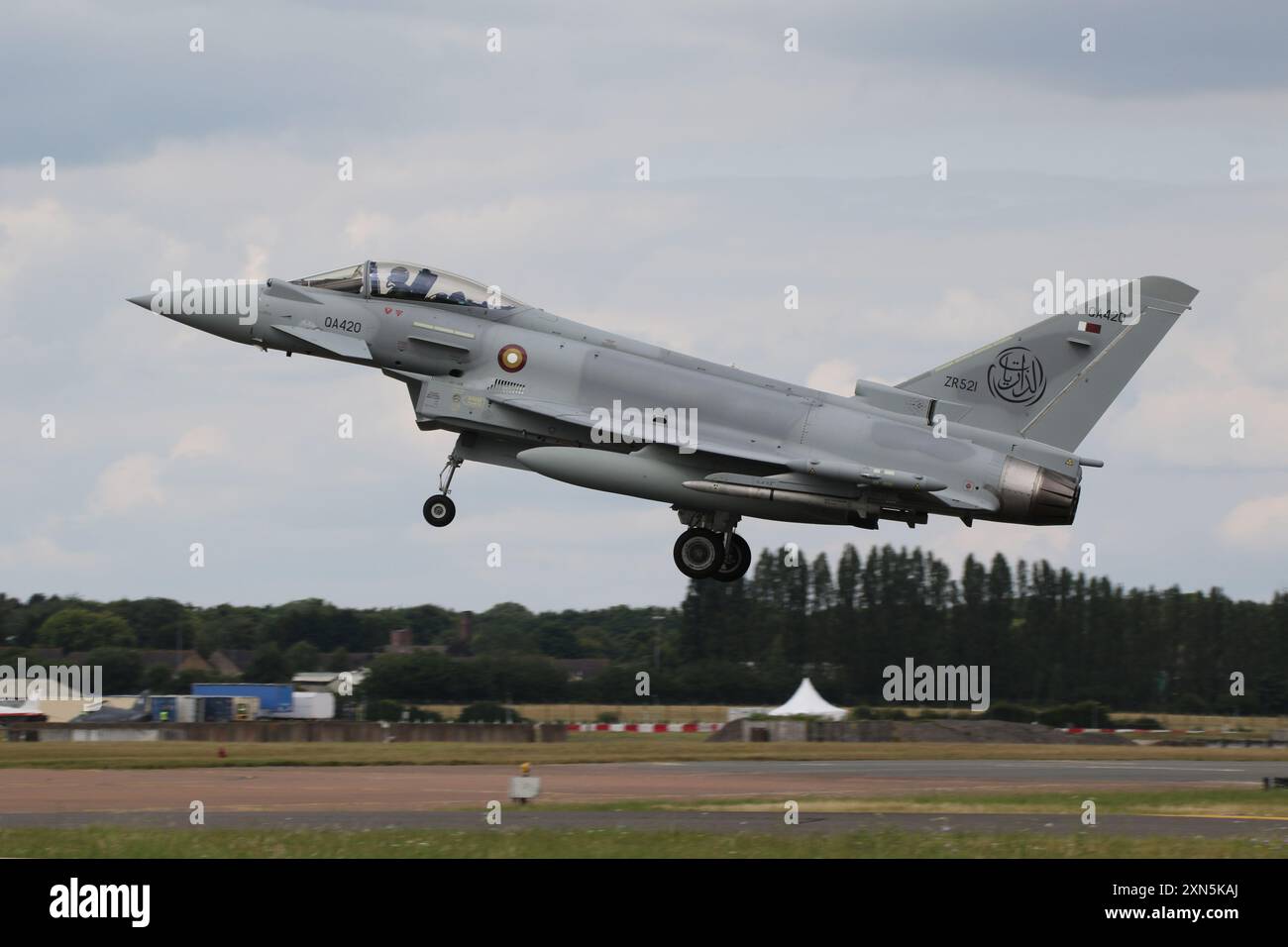 QA420, a Eurofighter EF2000 Typhoon in the colours of the Qatar Emiri ...