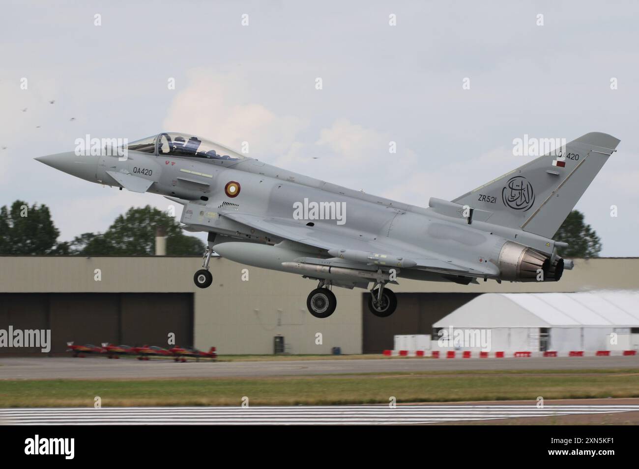 QA420, a Eurofighter EF2000 Typhoon in the colours of the Qatar Emiri ...