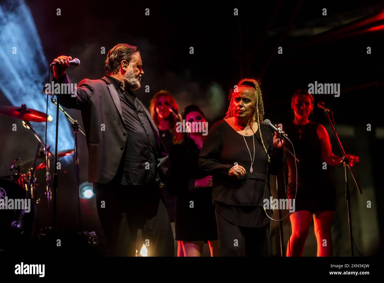 Liguria, Italy. 30/07/2024, Russell Crowe, the actor and singer arrives ...