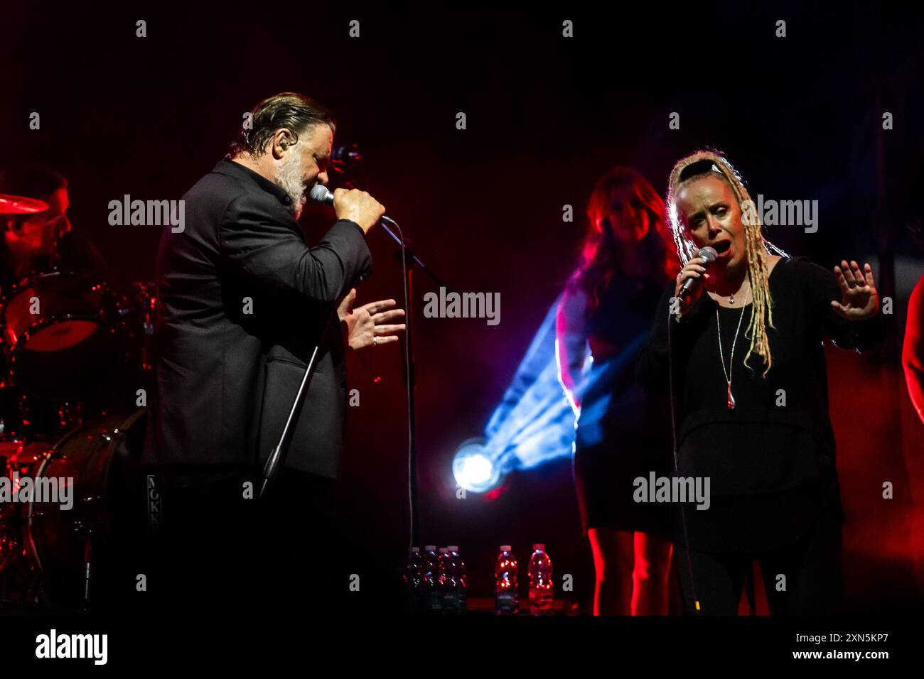 Liguria, Italy. 30/07/2024, Russell Crowe, the actor and singer arrives ...