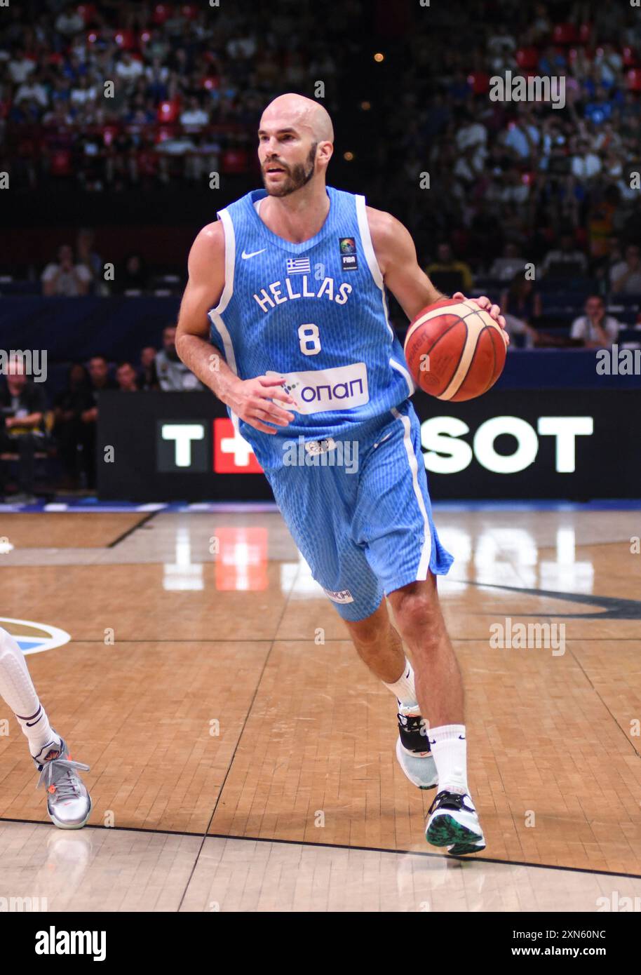 Nick Calathes (Greece). FIBA Olympic Qualifying Tournament. Piraeus ...