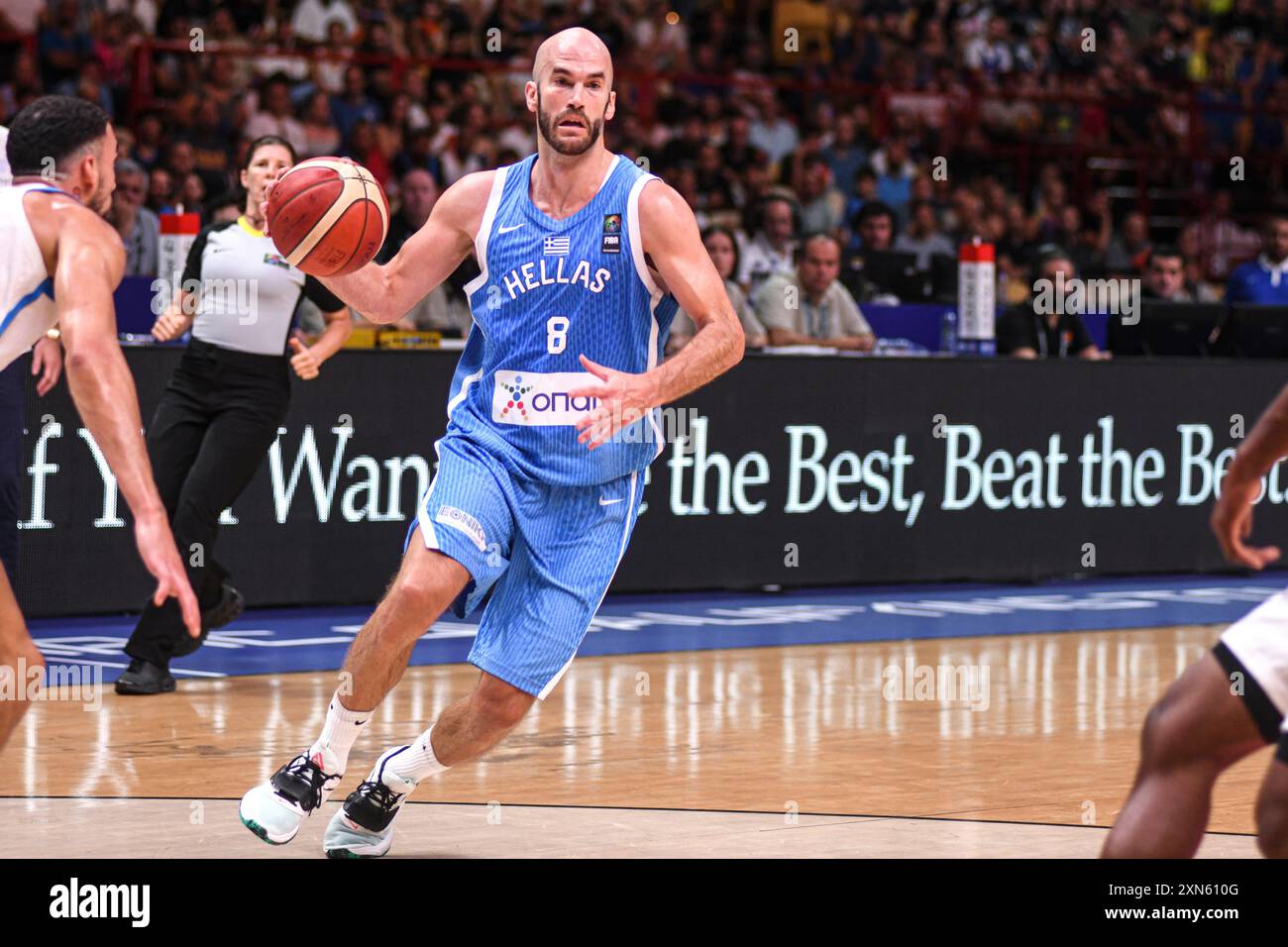 Nick Calathes (Greece). FIBA Olympic Qualifying Tournament. Piraeus ...