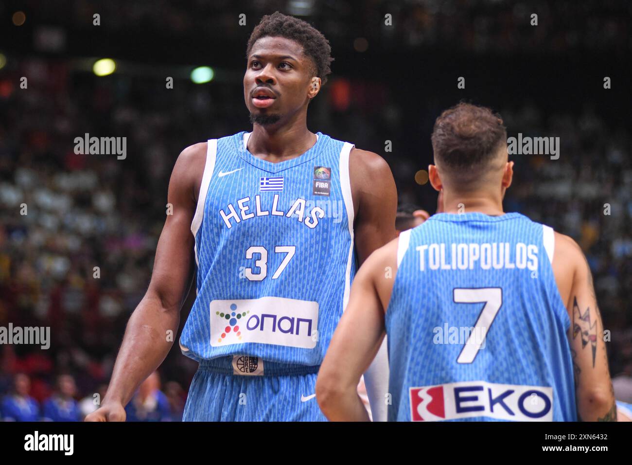 Kostas Antetokounmpo, Vassilis Toliopoulos (Greece). FIBA Olympic ...