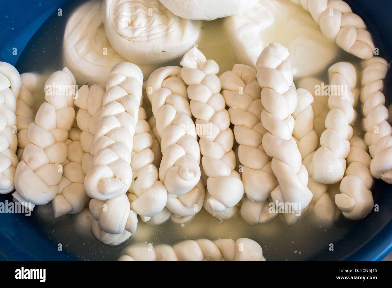 Traditional Turkish style cheese for sale in view Stock Photo - Alamy