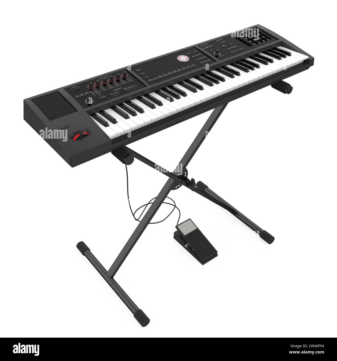 Synthesizer Electronic Piano Isolated Stock Photo - Alamy
